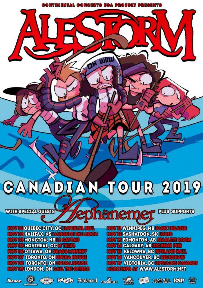 Pirate Metal Icons ALESTORM Announce Canadian Headline Tour Dates ...