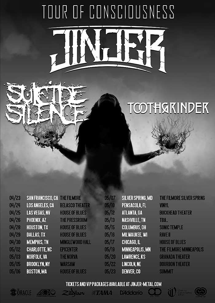 JINJER Announces 2020 North American Headline Tour Dates - OUTBURN ONLINE