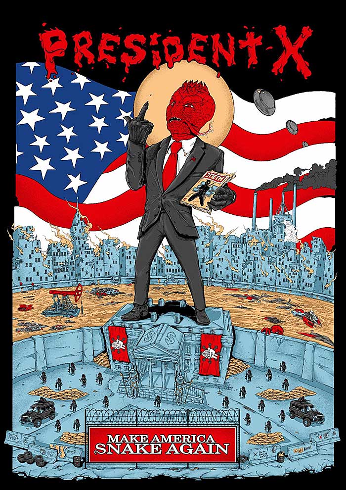 3TEETH Releases Timely “Make America Snake Again” President X Merch ...
