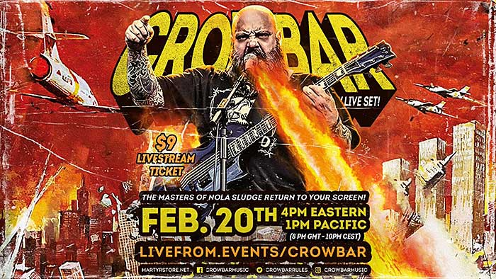 CROWBAR Returns with Exclusive Livestream This Saturday - OUTBURN ONLINE
