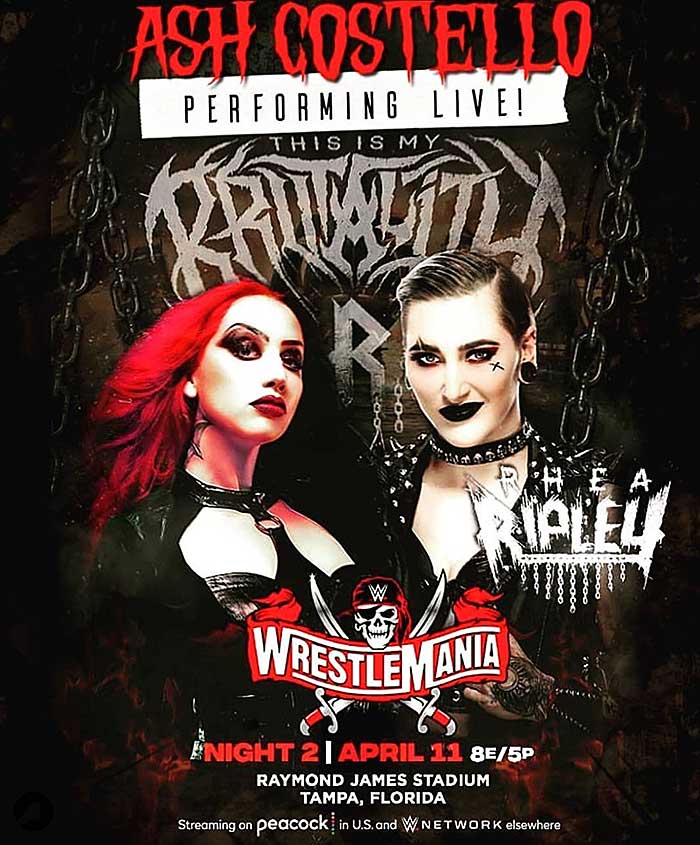 ASH COSTELLO To Perform Live At Wrestlemania 37 - OUTBURN ONLINE