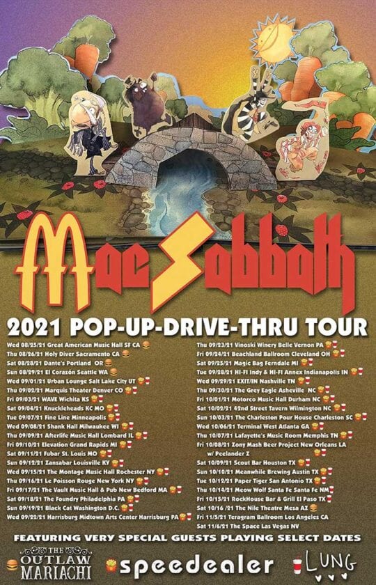MAC SABBATH Brings 2021 Pop-Up-Drive-Thru Tour to America - OUTBURN ONLINE