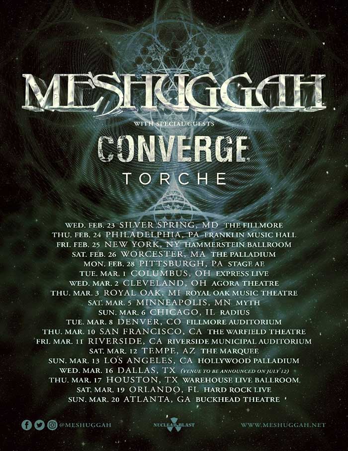 MESHUGGAH Announces 2022 US Tour - OUTBURN ONLINE