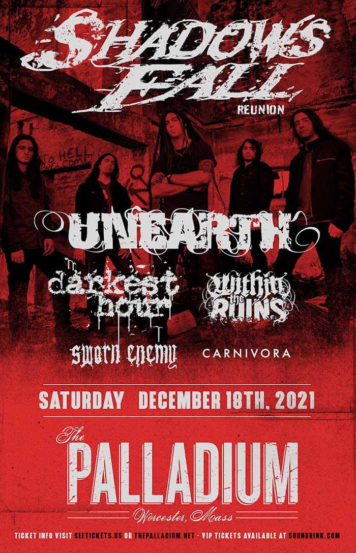 SHADOWS FALL Announces Reunion Show - OUTBURN ONLINE