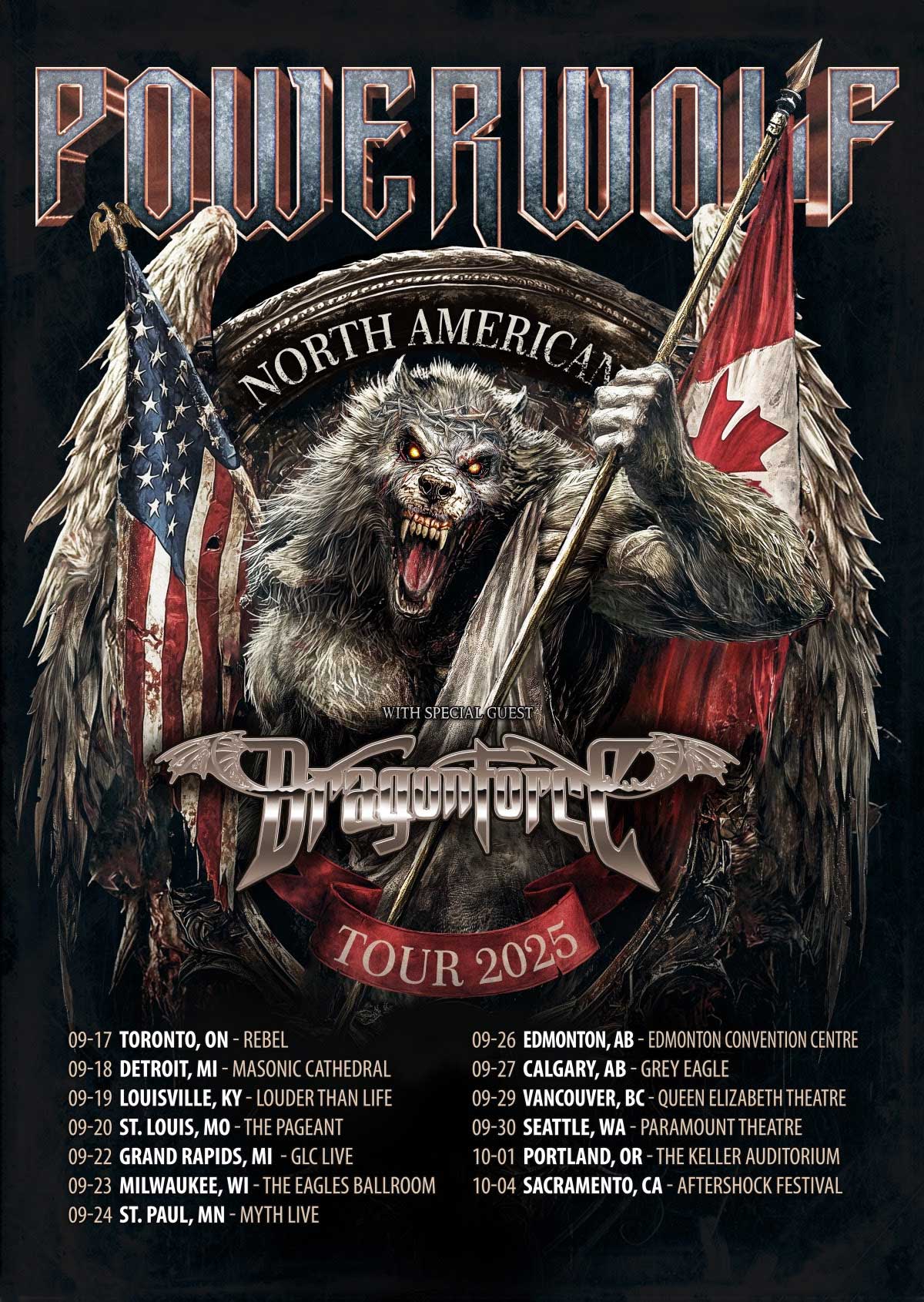Heavy Metal Giants POWERWOLF Announce 2025 North American Tour ...